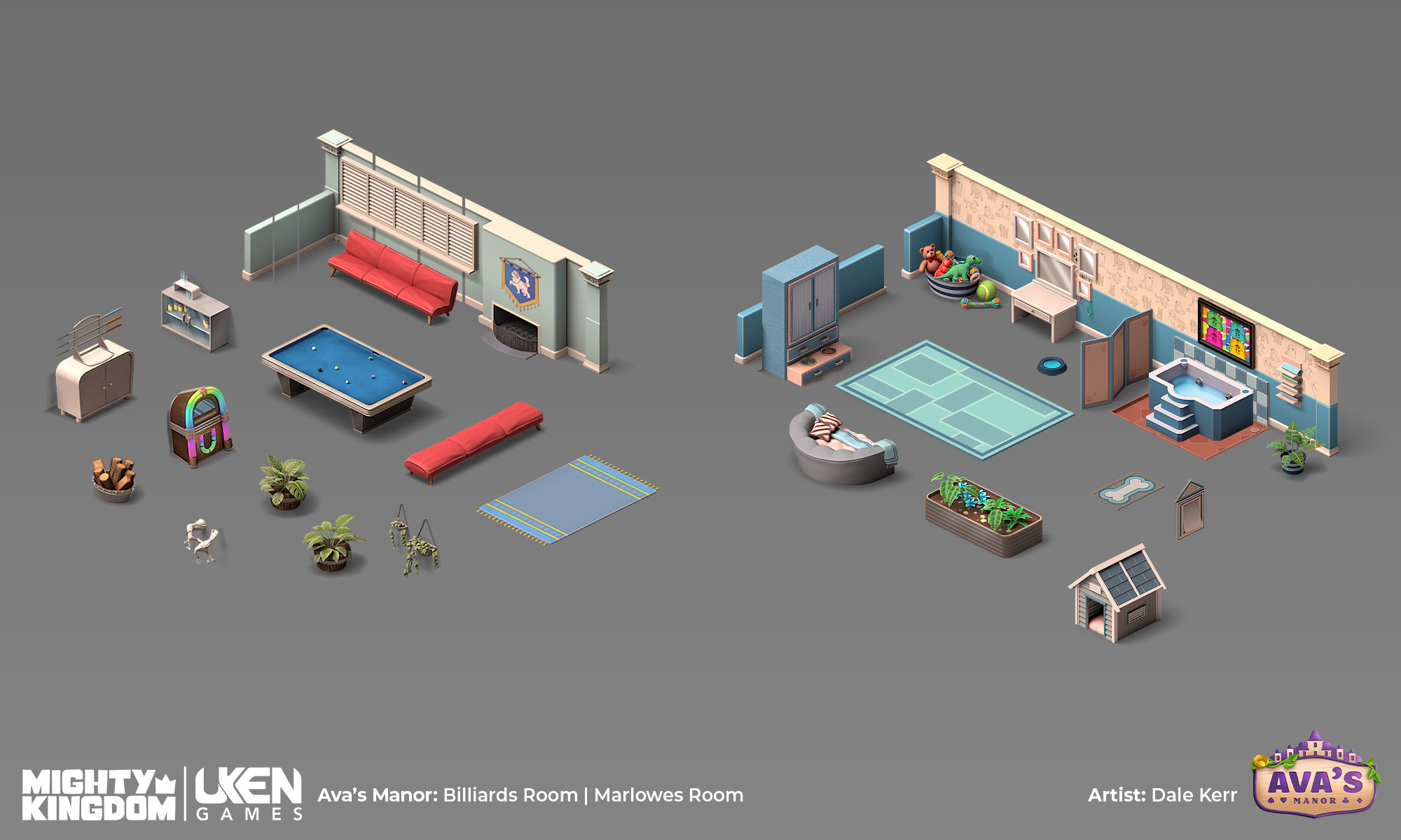 Dale Kerr - Ava's Manor: A Solitaire Story - Environment