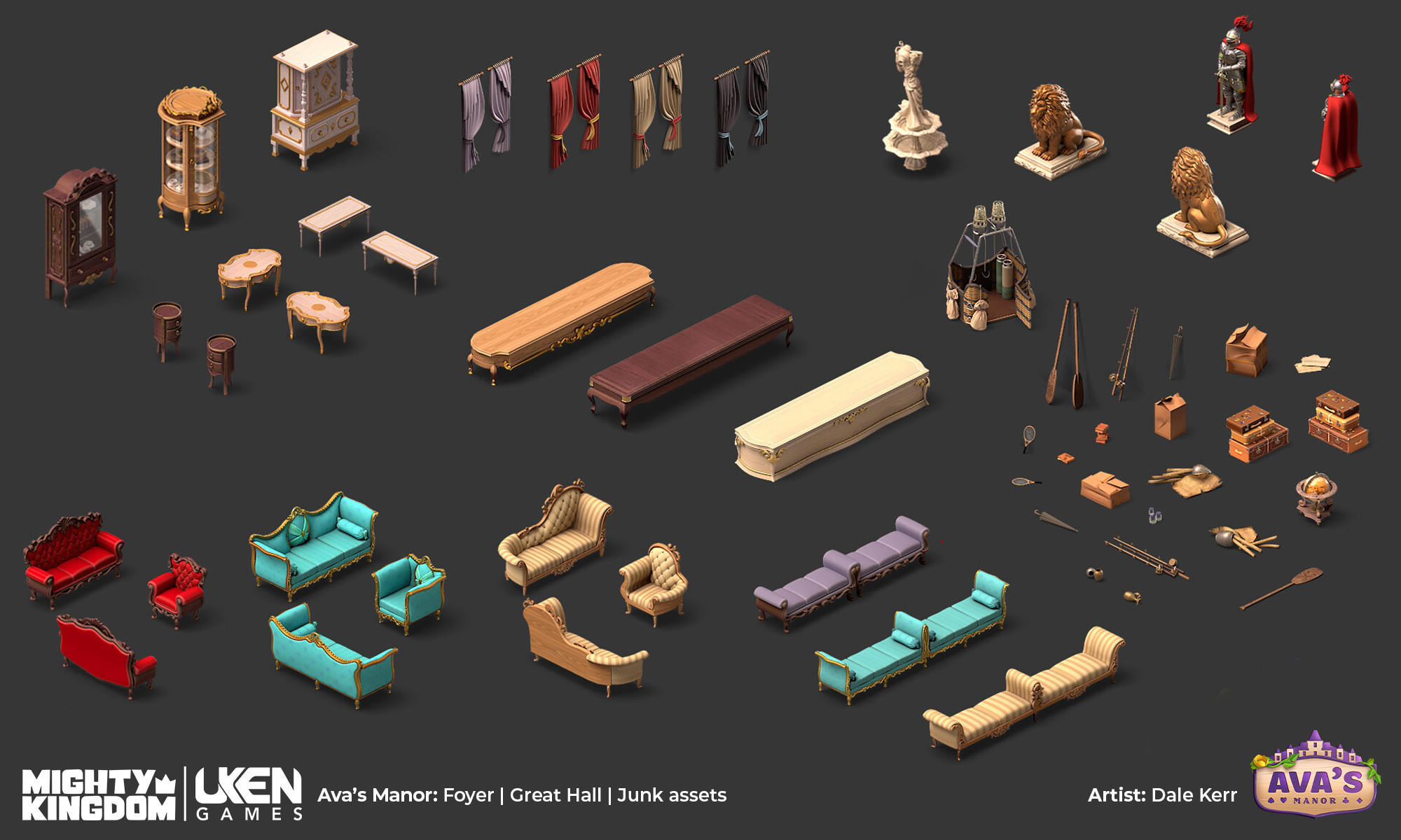 Dale Kerr - Ava's Manor: A Solitaire Story - Environment