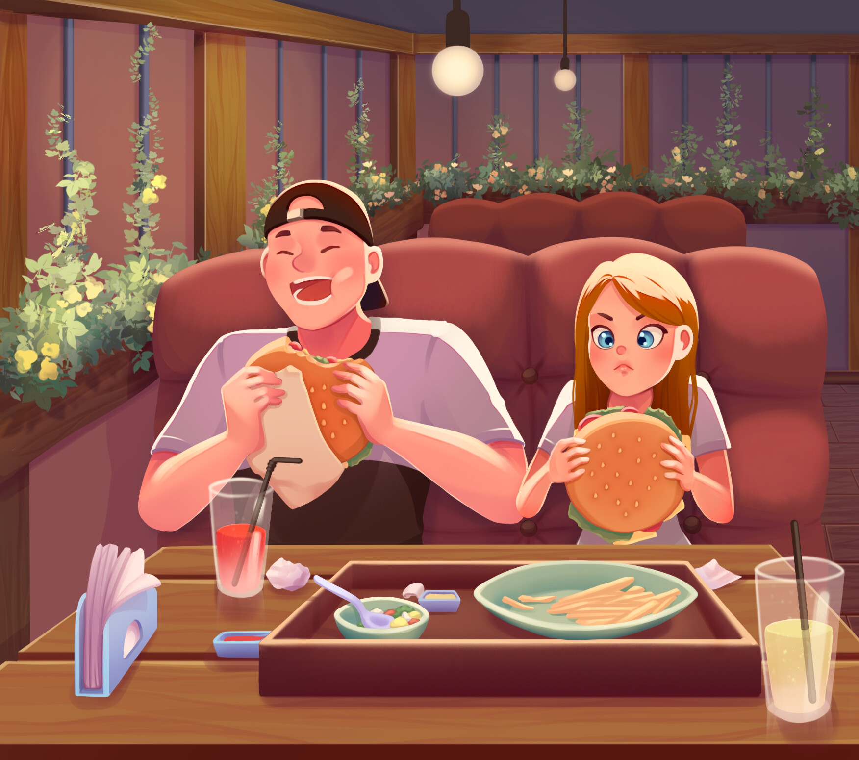 ArtStation - Burger Date