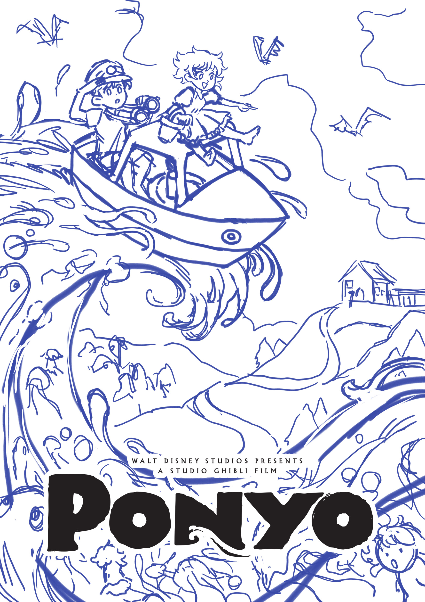 ponyo coloring book