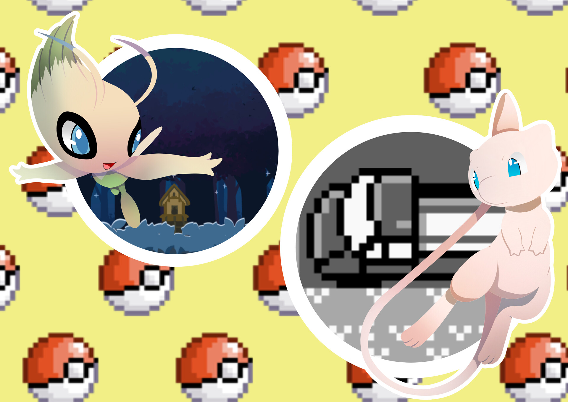 ArtStation - Mew & Celebi Stickers