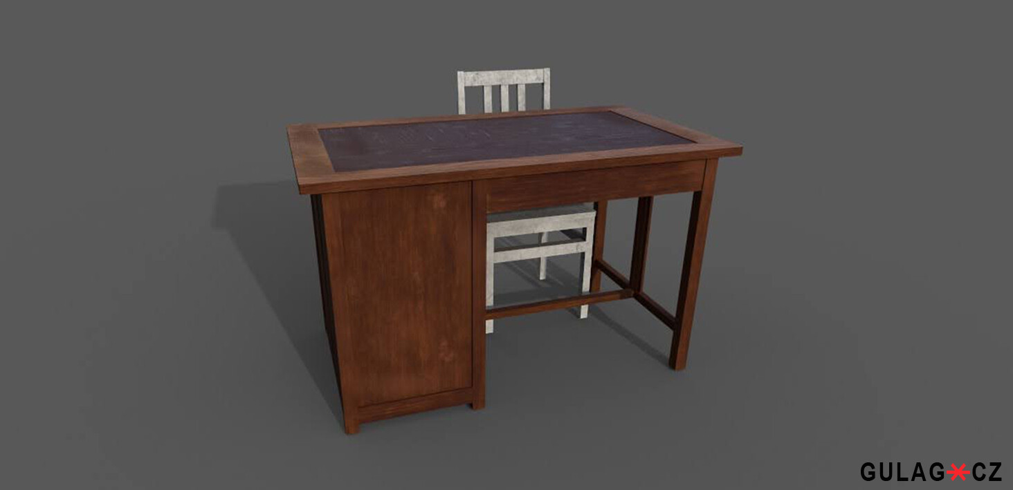 ArtStation - Table and chair - Gulag