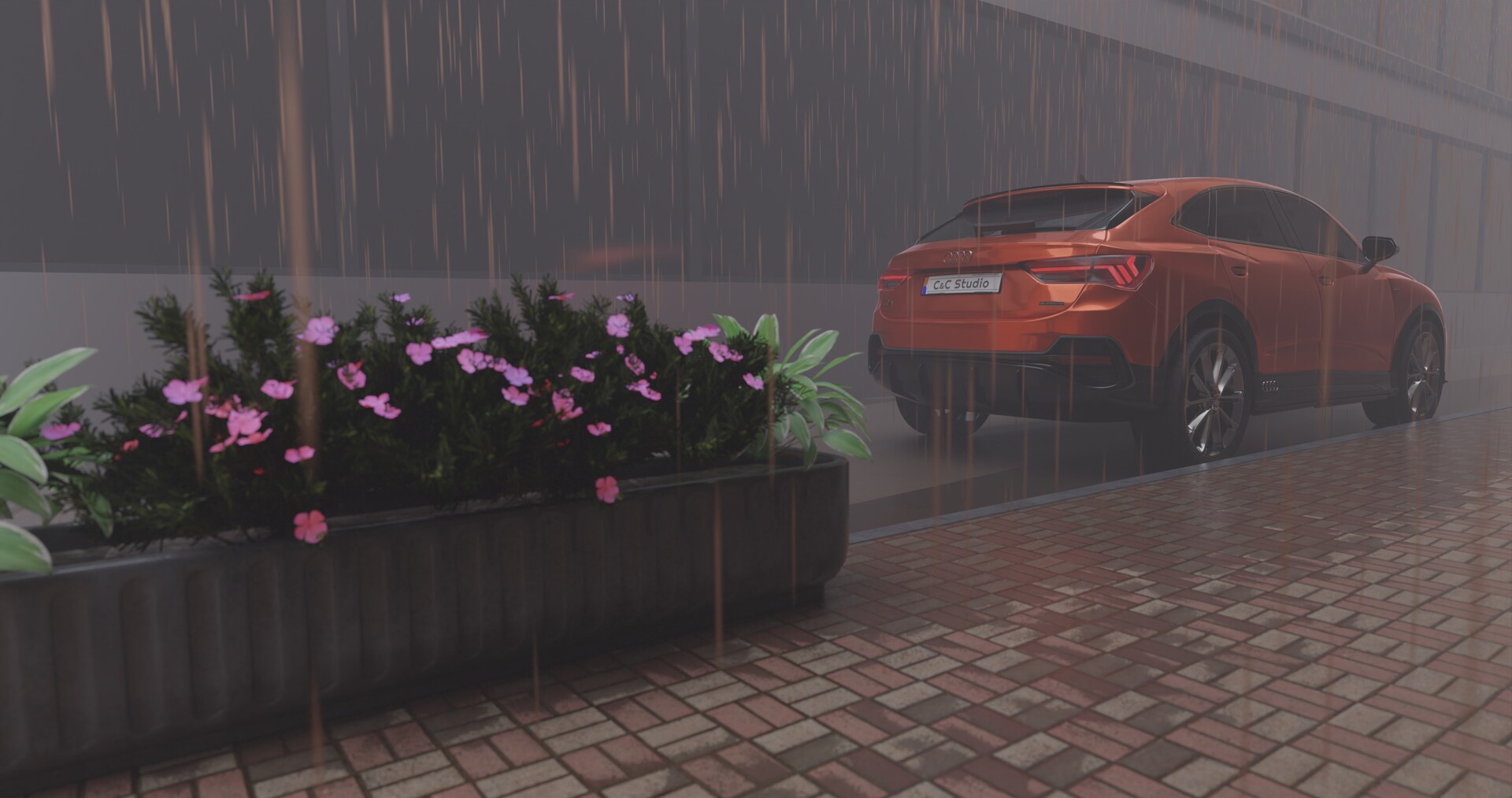 ArtStation - Rain in the City