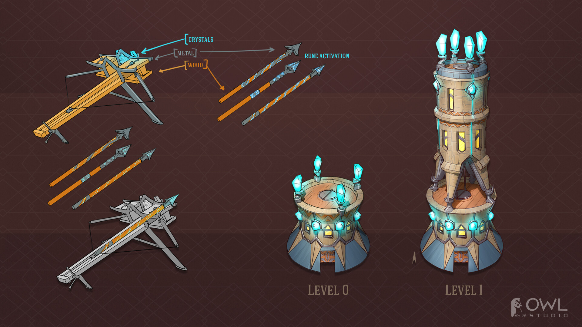 OWL Studio - Stylized game concept art - Buildings