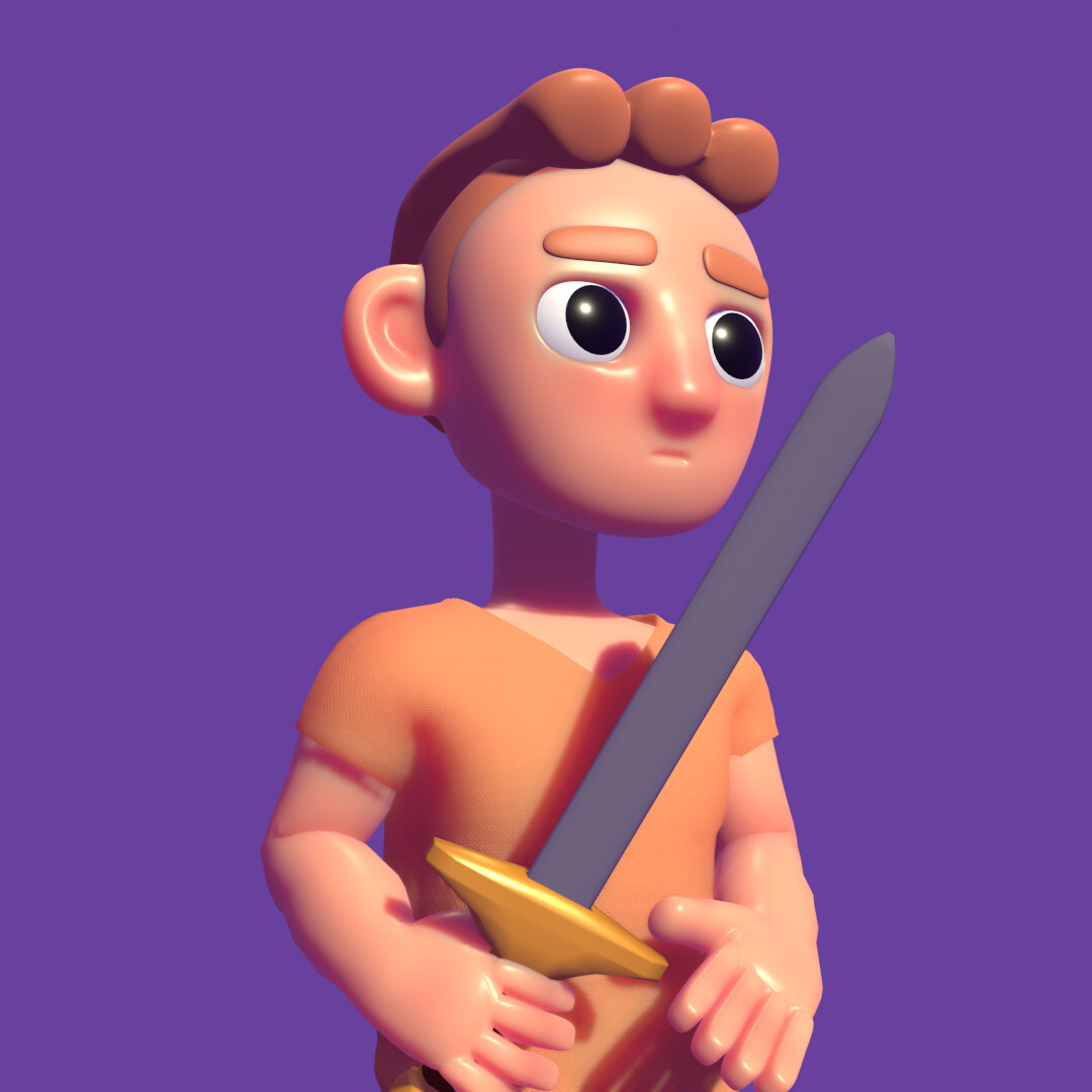 ArtStation - Boy with sword