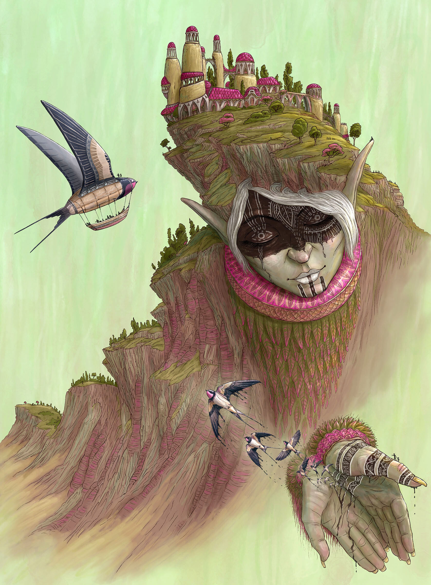 ArtStation - Elven Birds Oracle