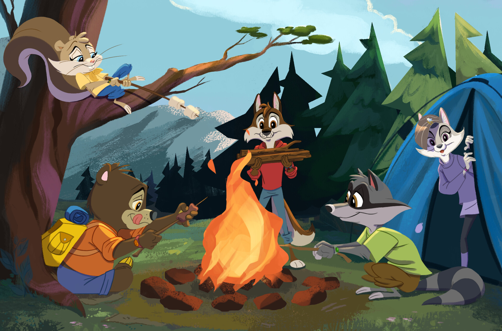 ArtStation - Friends Around The Campfire