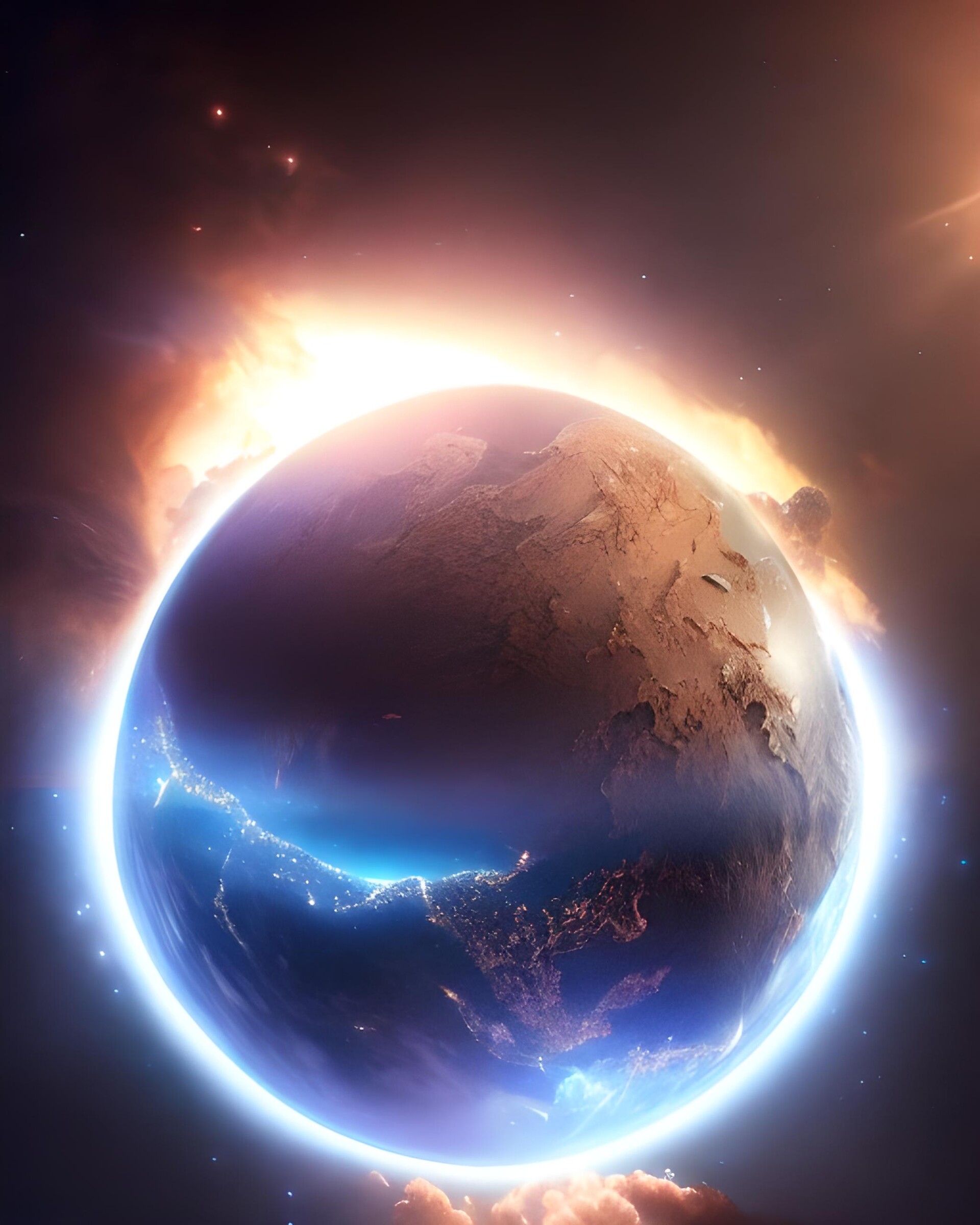 ArtStation - Planet on fire