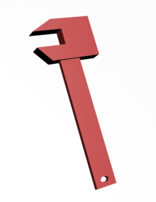 ArtStation - Low poly wrench
