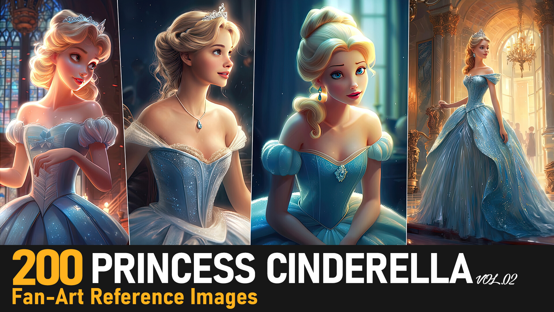 Vio - Princess Cinderella VOL.02| 4K Reference Images