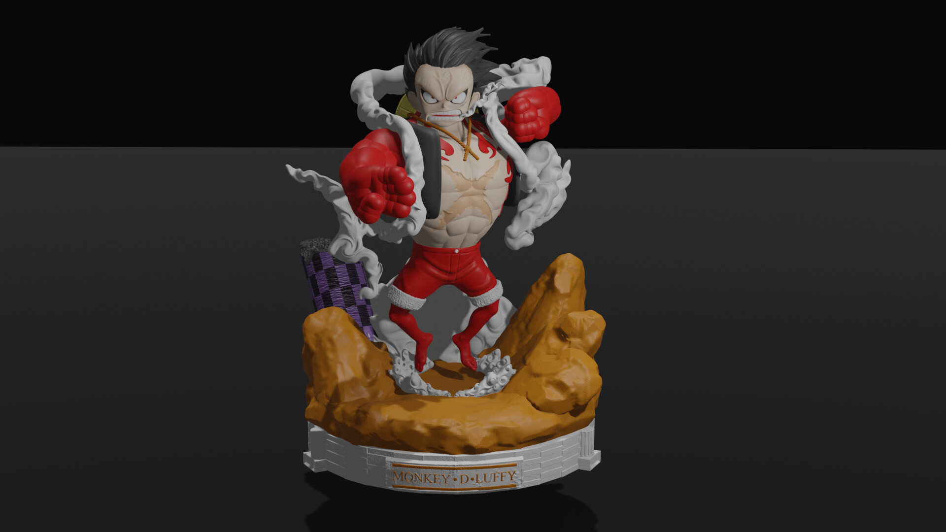 ArtStation - luffy gear 4 chibi