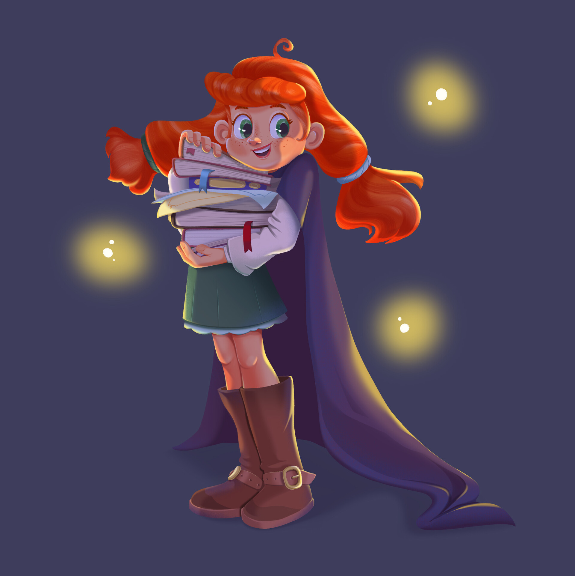 ArtStation - Ginger - Young wizard character design