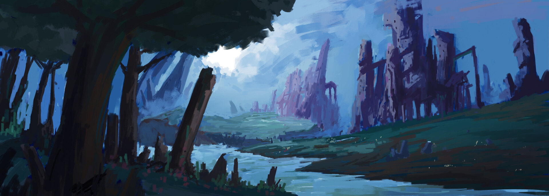 ArtStation - Newcomer scene diagram