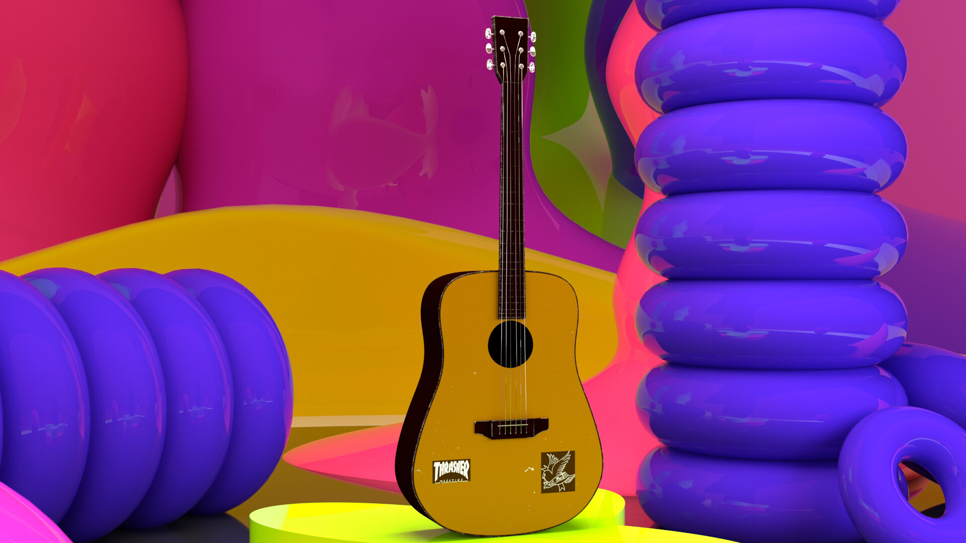 ArtStation - GUITARRA BREA - DAVINCI