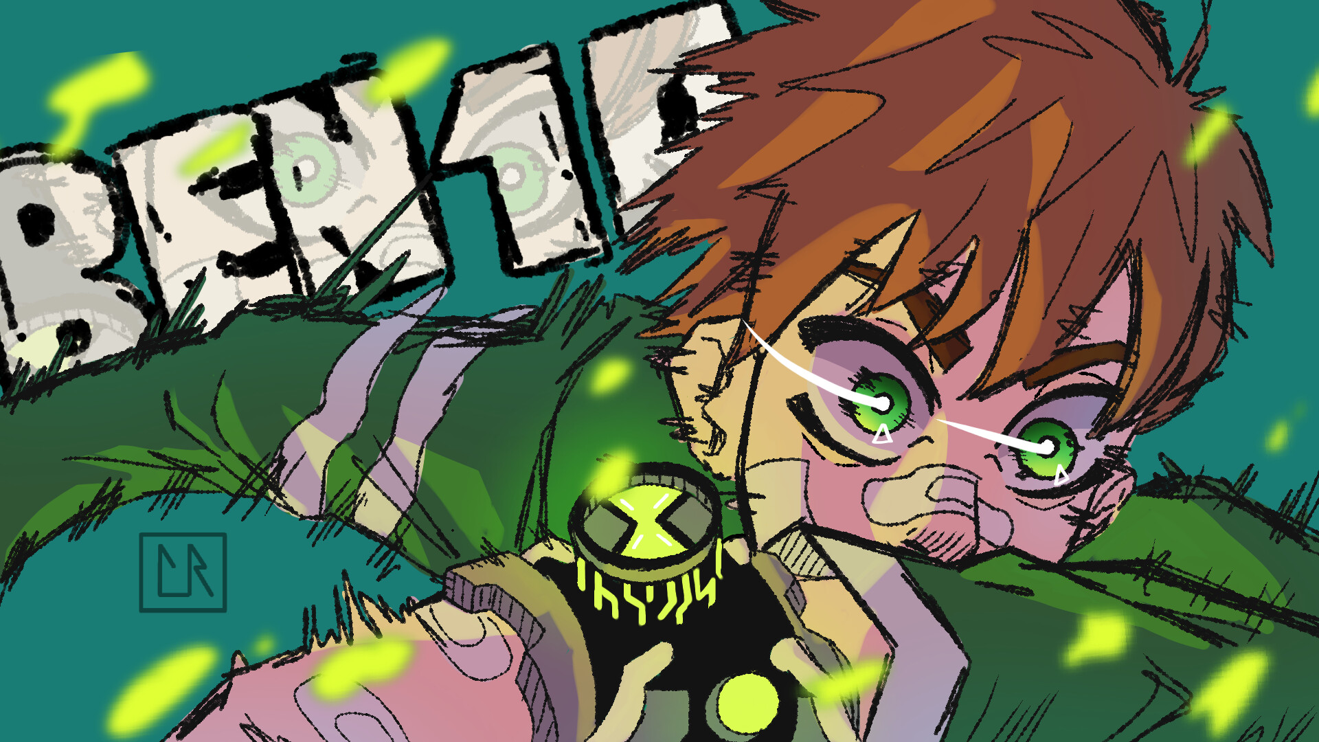 ArtStation - Ben the alien boy illustrations