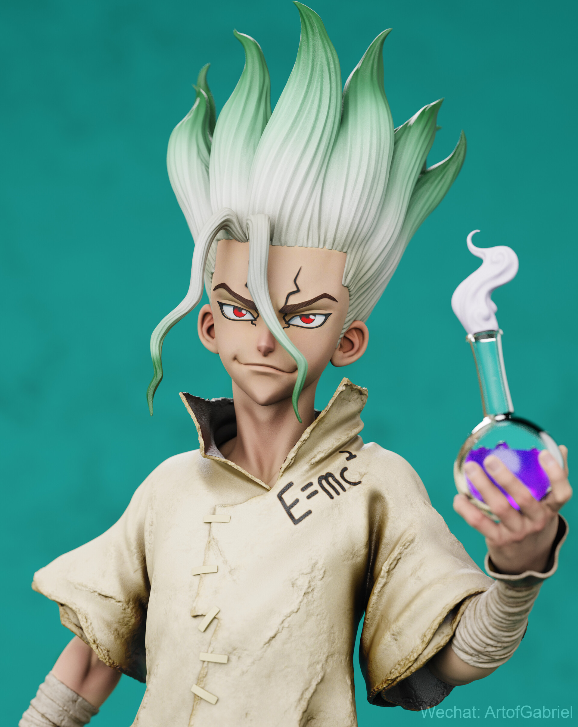 ArtStation - Senku Ishigami - FanArt