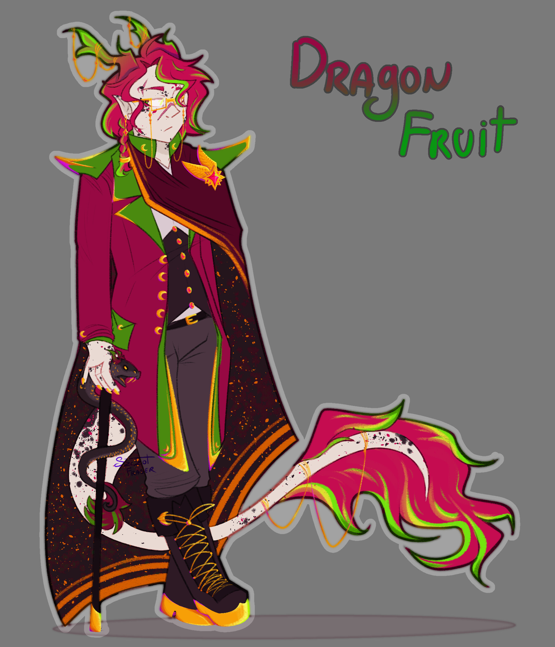 ArtStation - Dragonfruit based character design