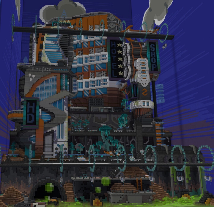 ArtStation - Future in Minecraft