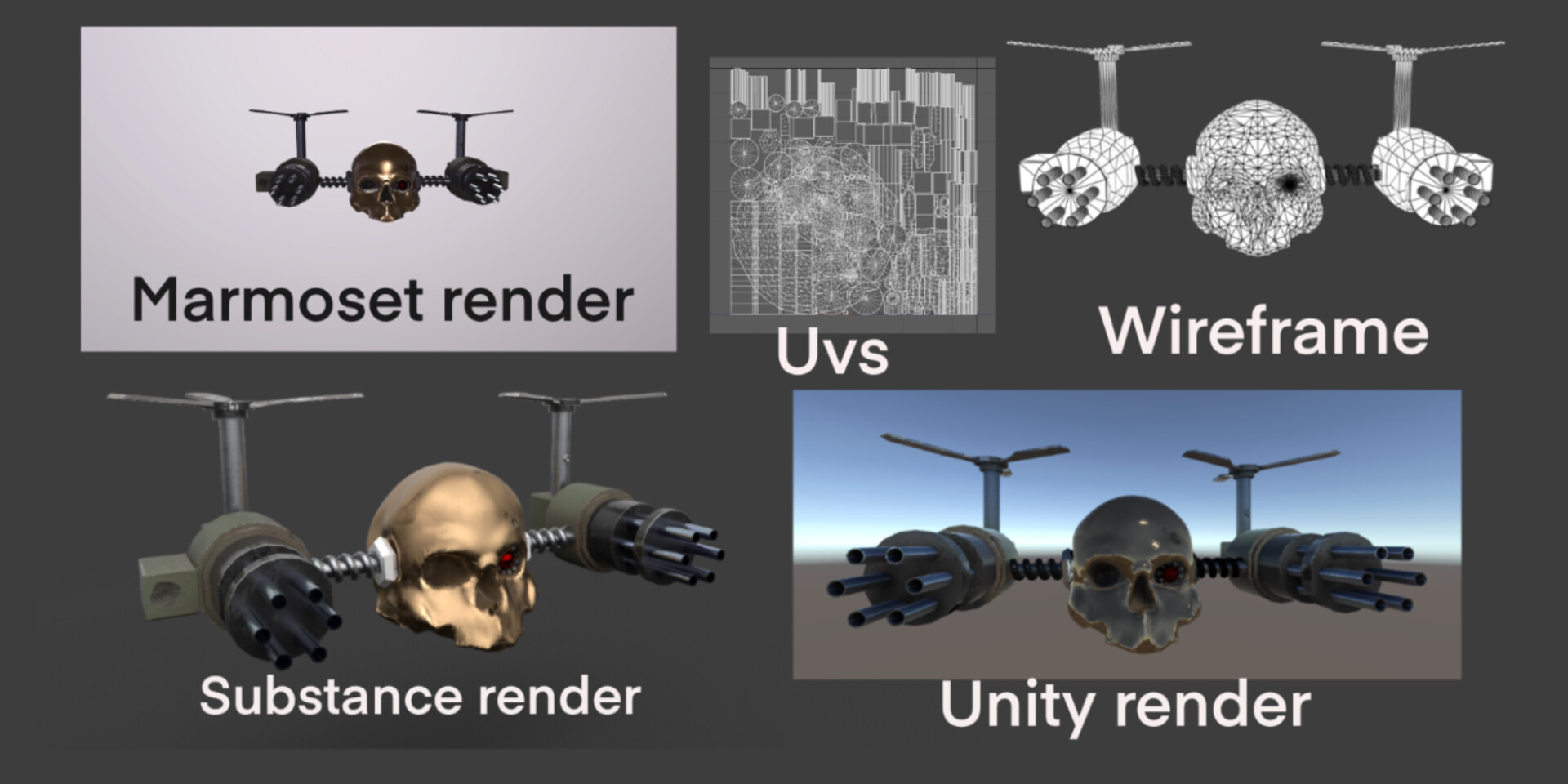 ArtStation - 3D Skull drone