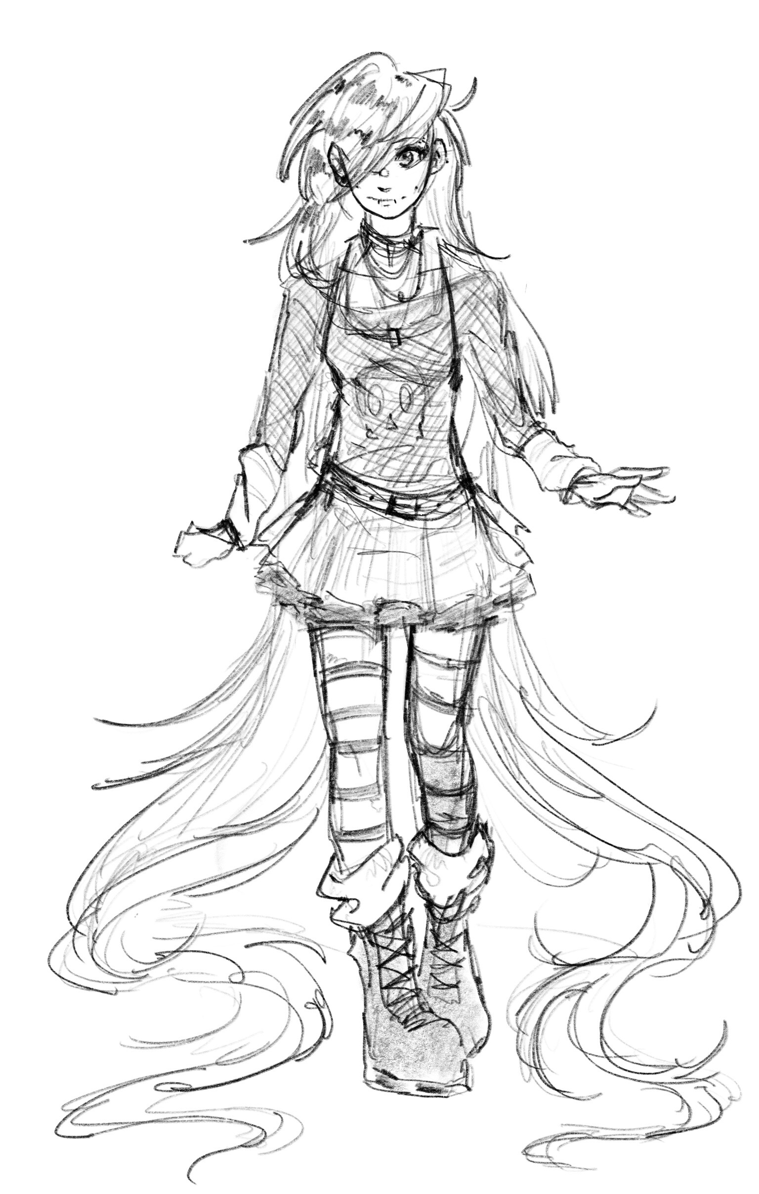 Emo Girl Drawings Full Body