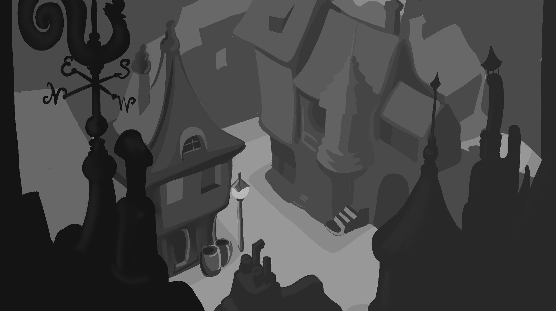 ArtStation - Steampunk Pinocchio - Environment (thumbnails)