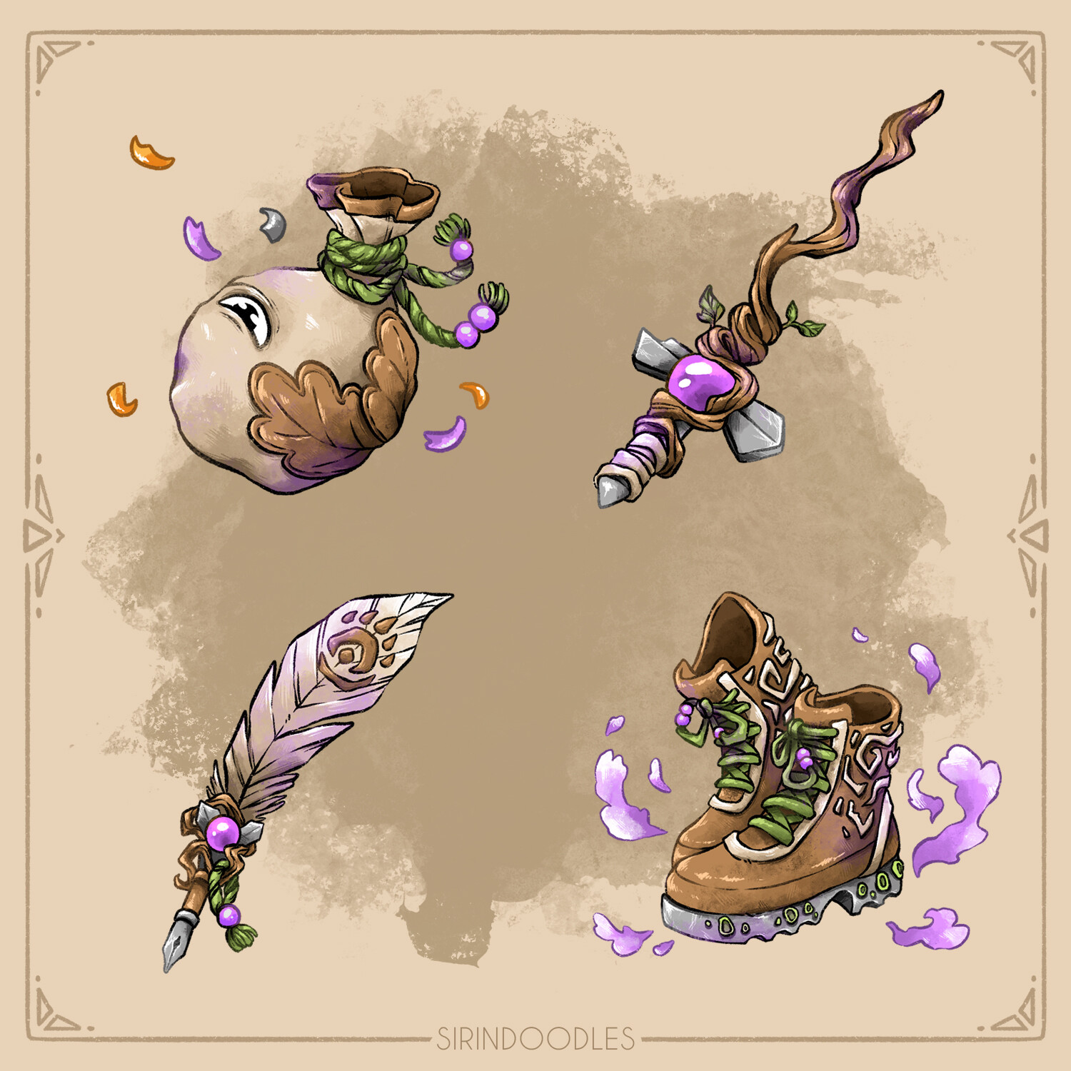 Sirin Doodles - D&D Homebrew - The Trickster Druid Quest Items ...