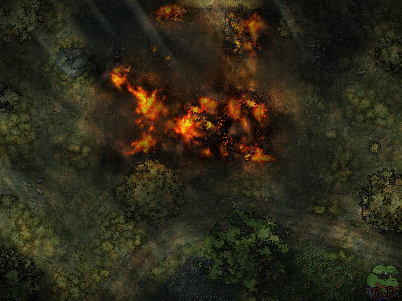 Detailed Dungeons - Butterskull Ranch (Destroyed Barn) (Day)