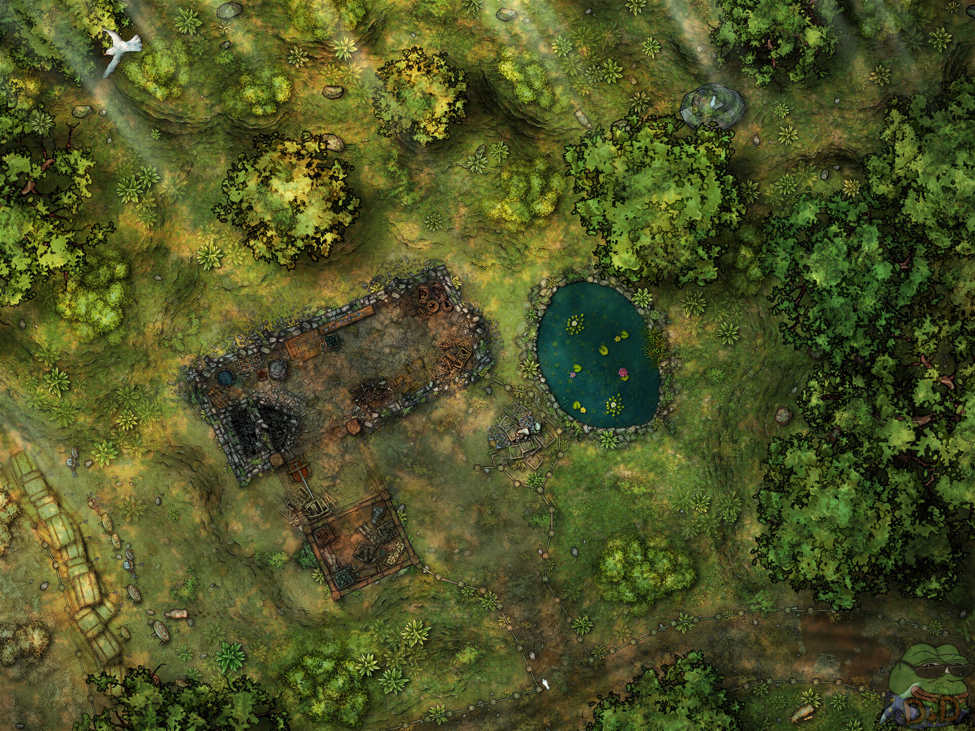 ArtStation - Butterskull Ranch (Destroyed Smithy) (Day)