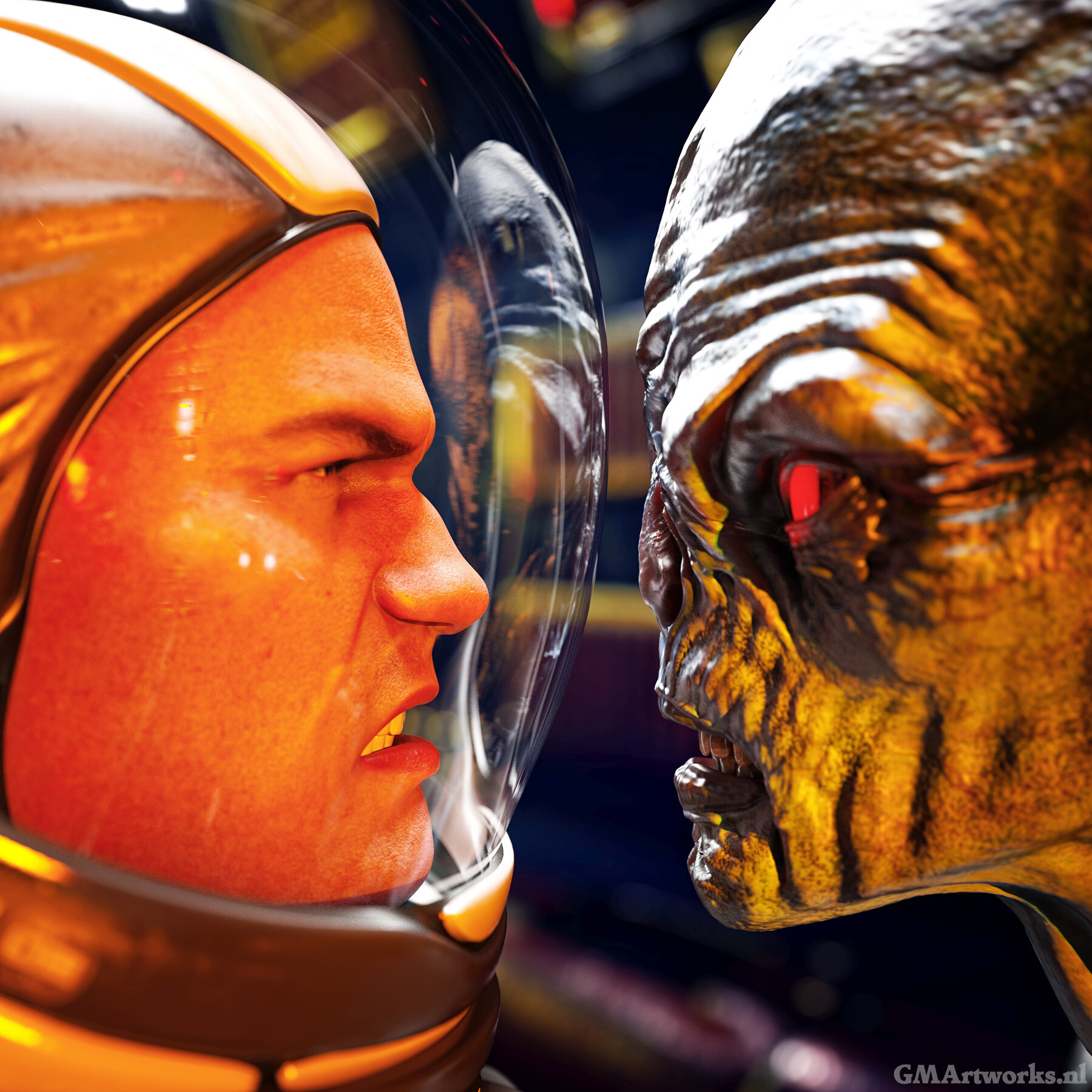 ArtStation - Face to face with the enemy