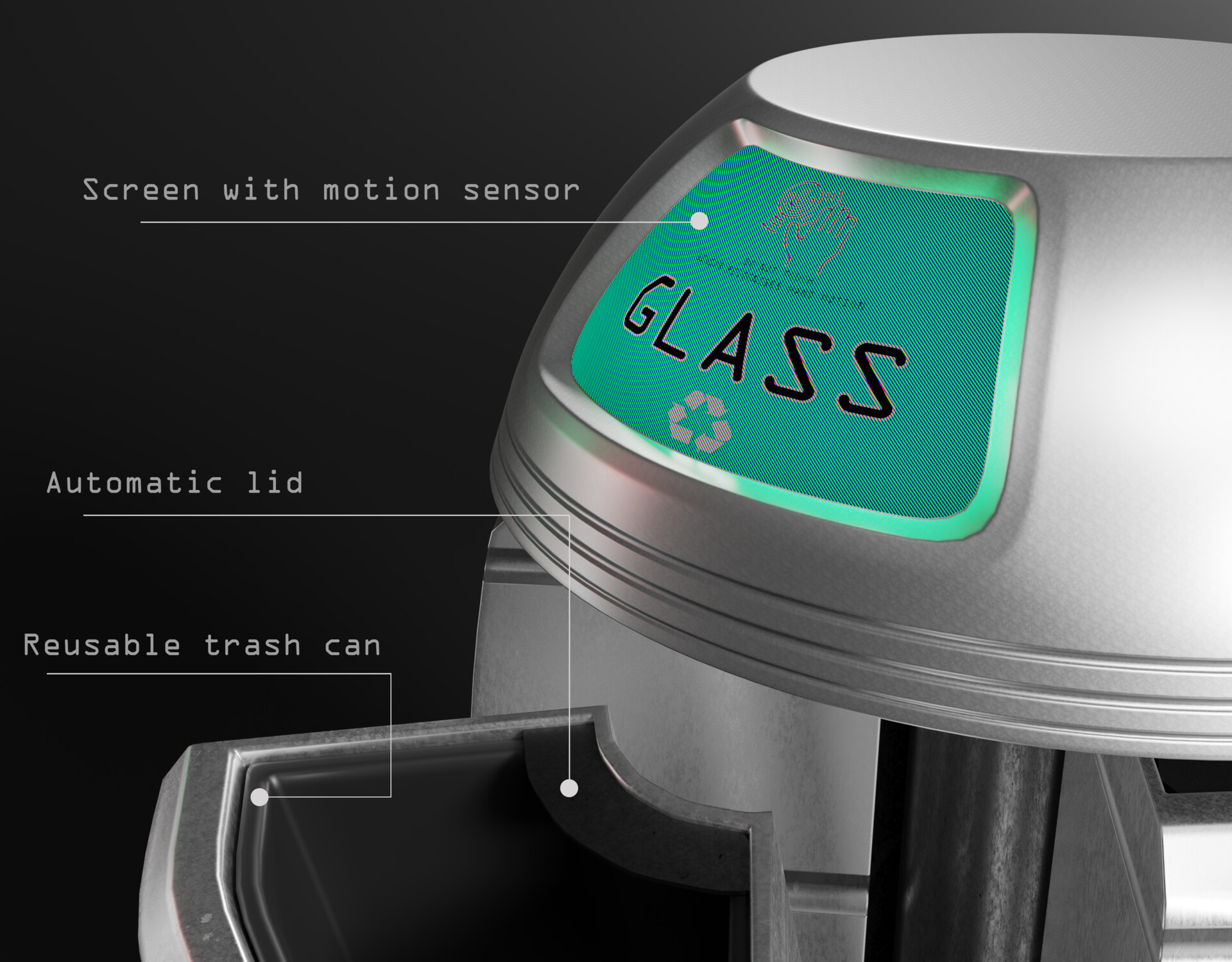 ArtStation - Trash bin concept design