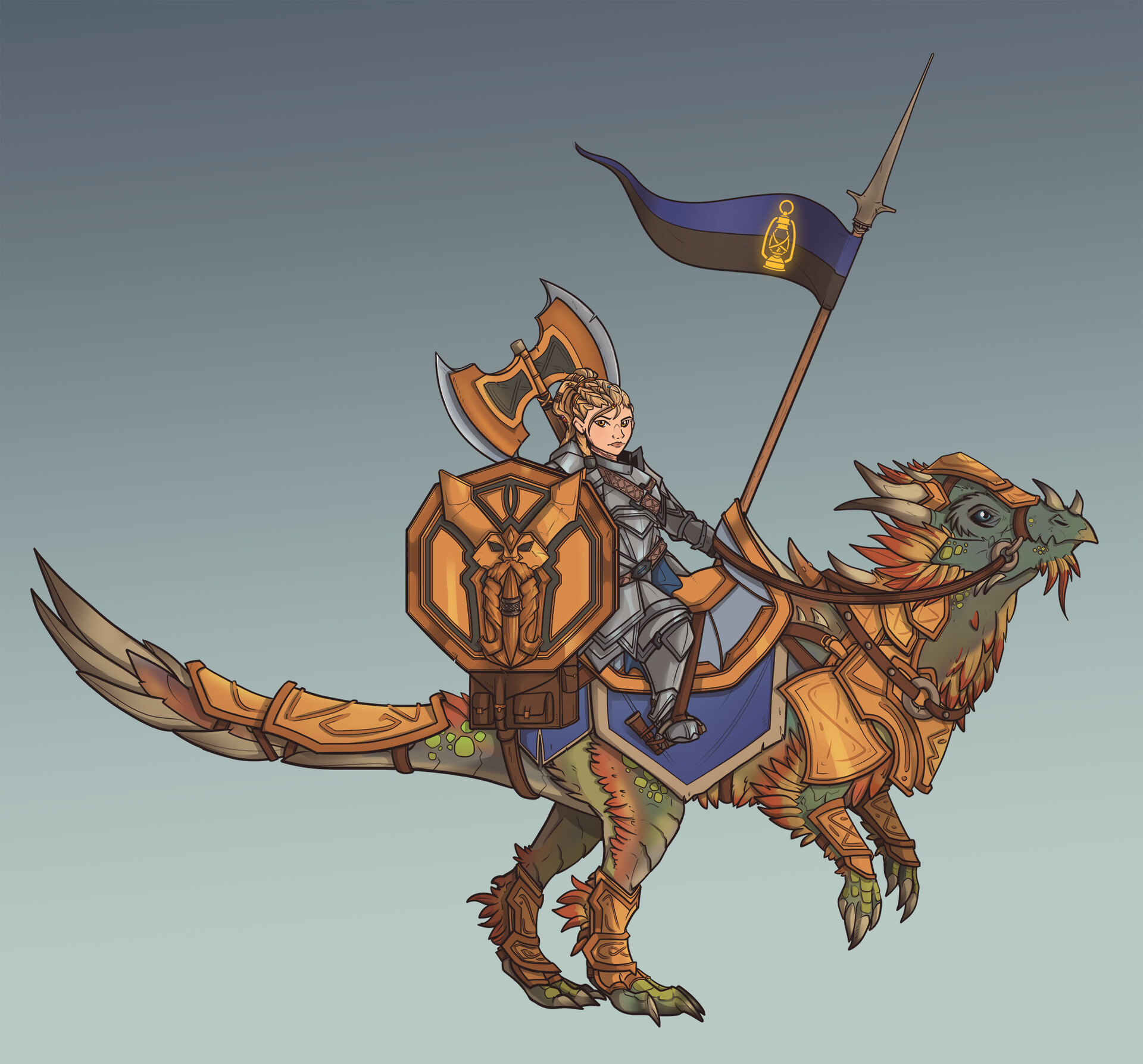 ArtStation - Maev the Dino Rider