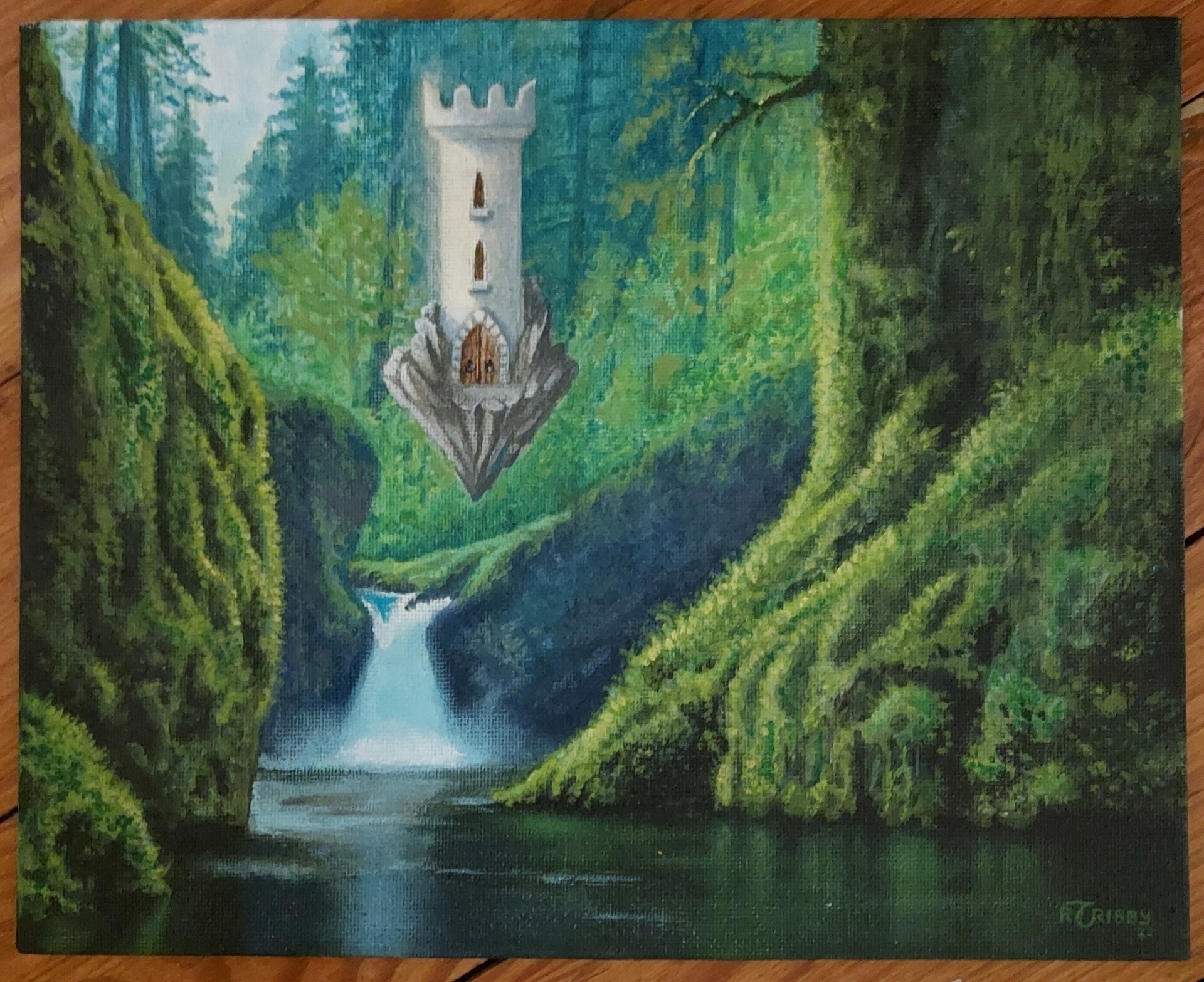 ArtStation - The Lost Tower of Green Marsh Falls