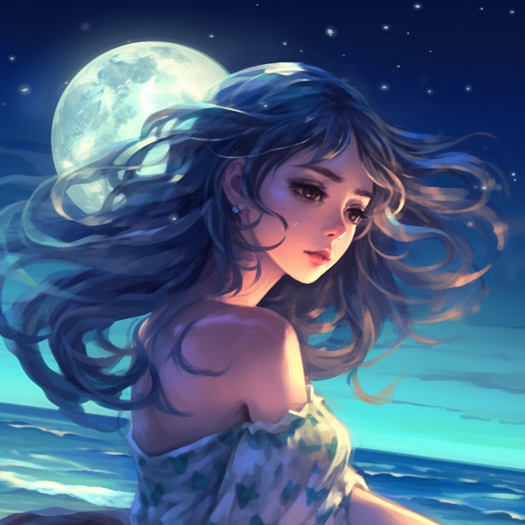 ArtStation - Moonlight Sea Girl M