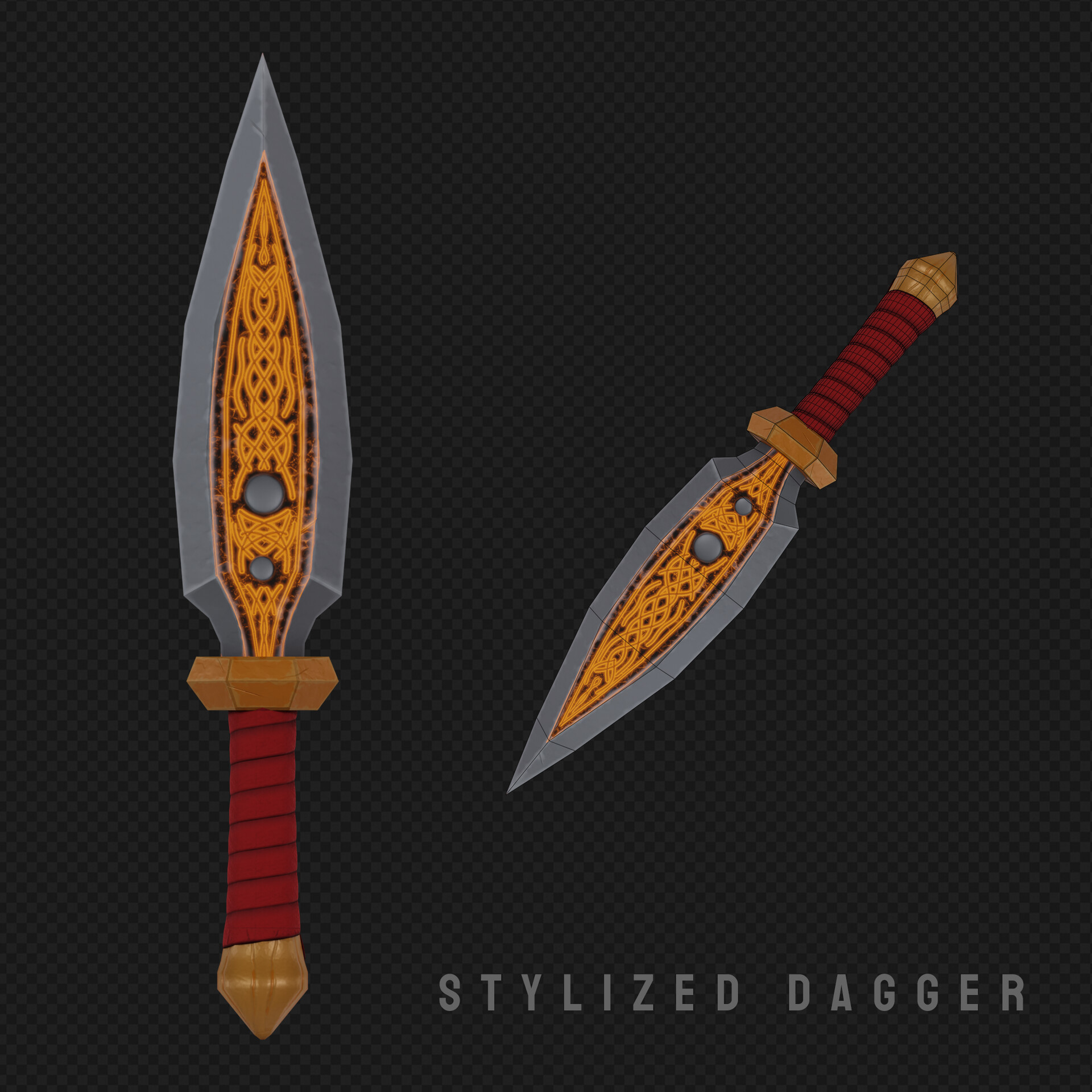 ArtStation - Stylized Dagger