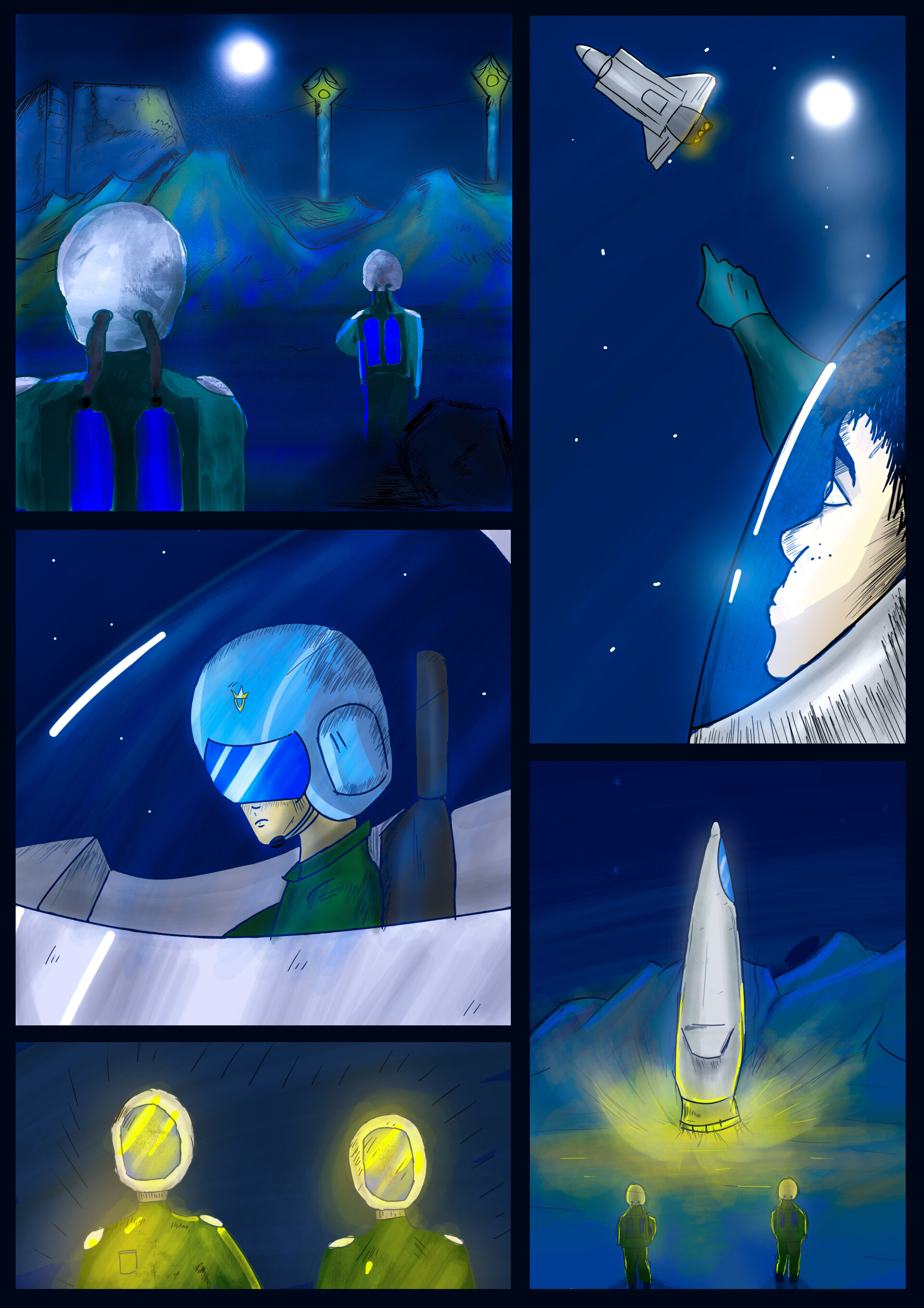 ArtStation - Galactic soldiers comic