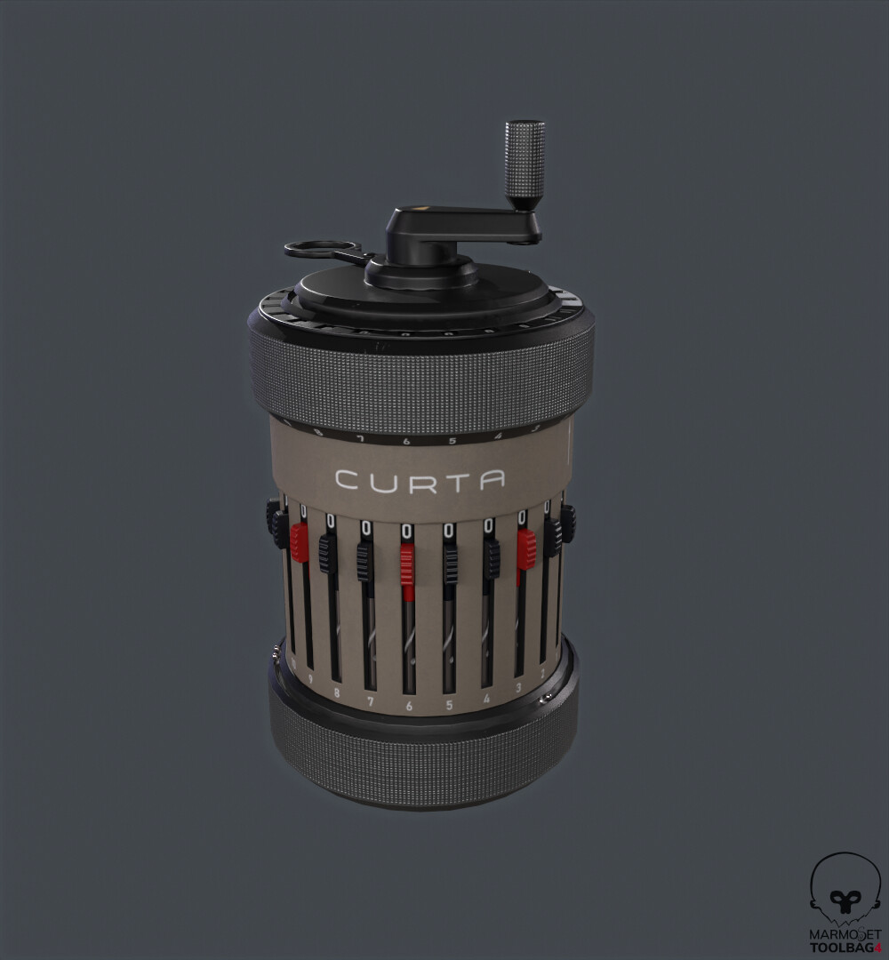 ArtStation - mechanical calculator CURTA Type II