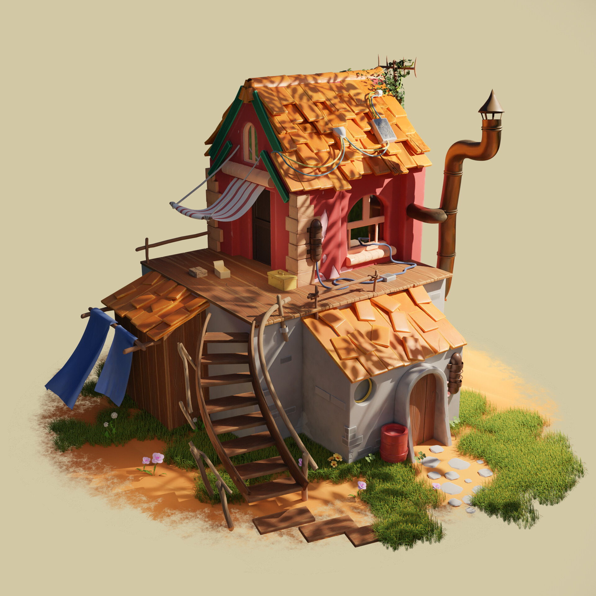ArtStation - Stylized House