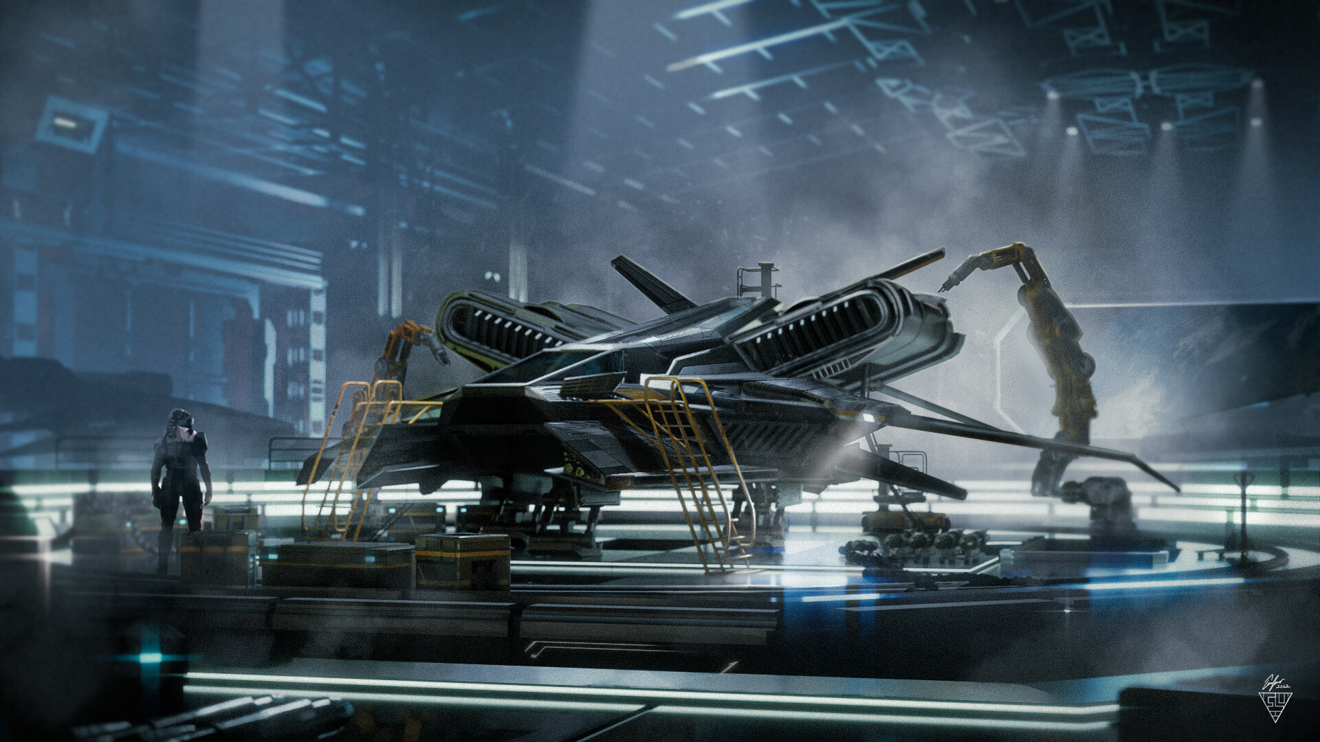ArtStation - Ship Hangar