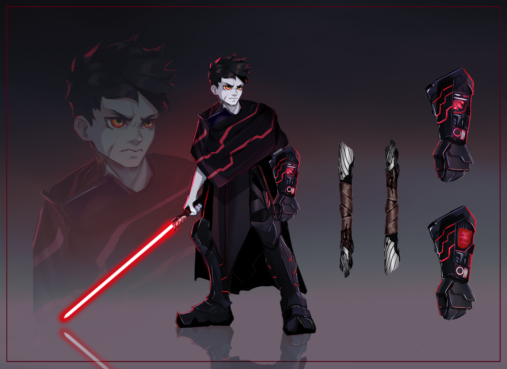 ArtStation - Yilo Ilisan, sith apprentice. Star Wars OC.