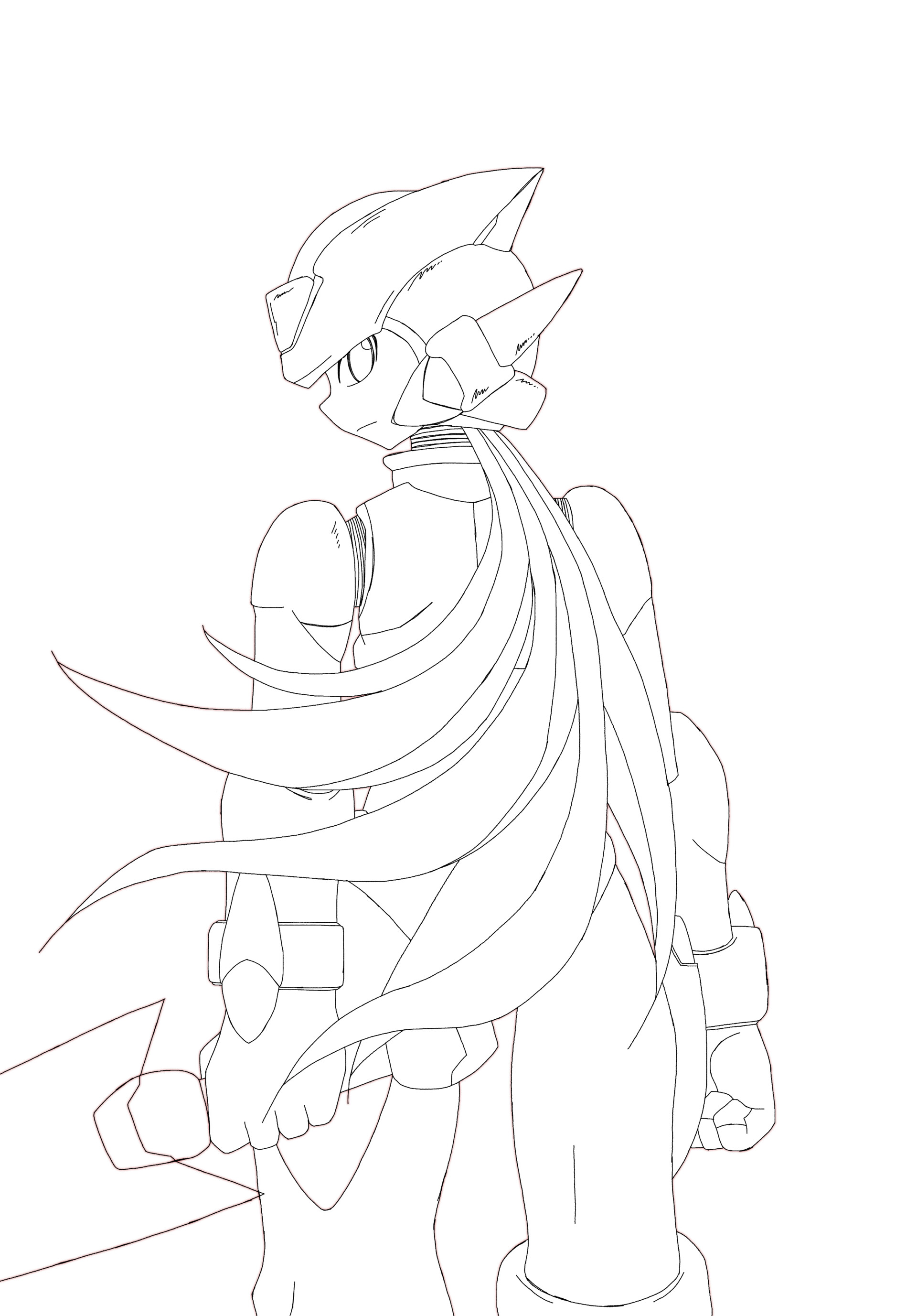 mega man x zero coloring pages