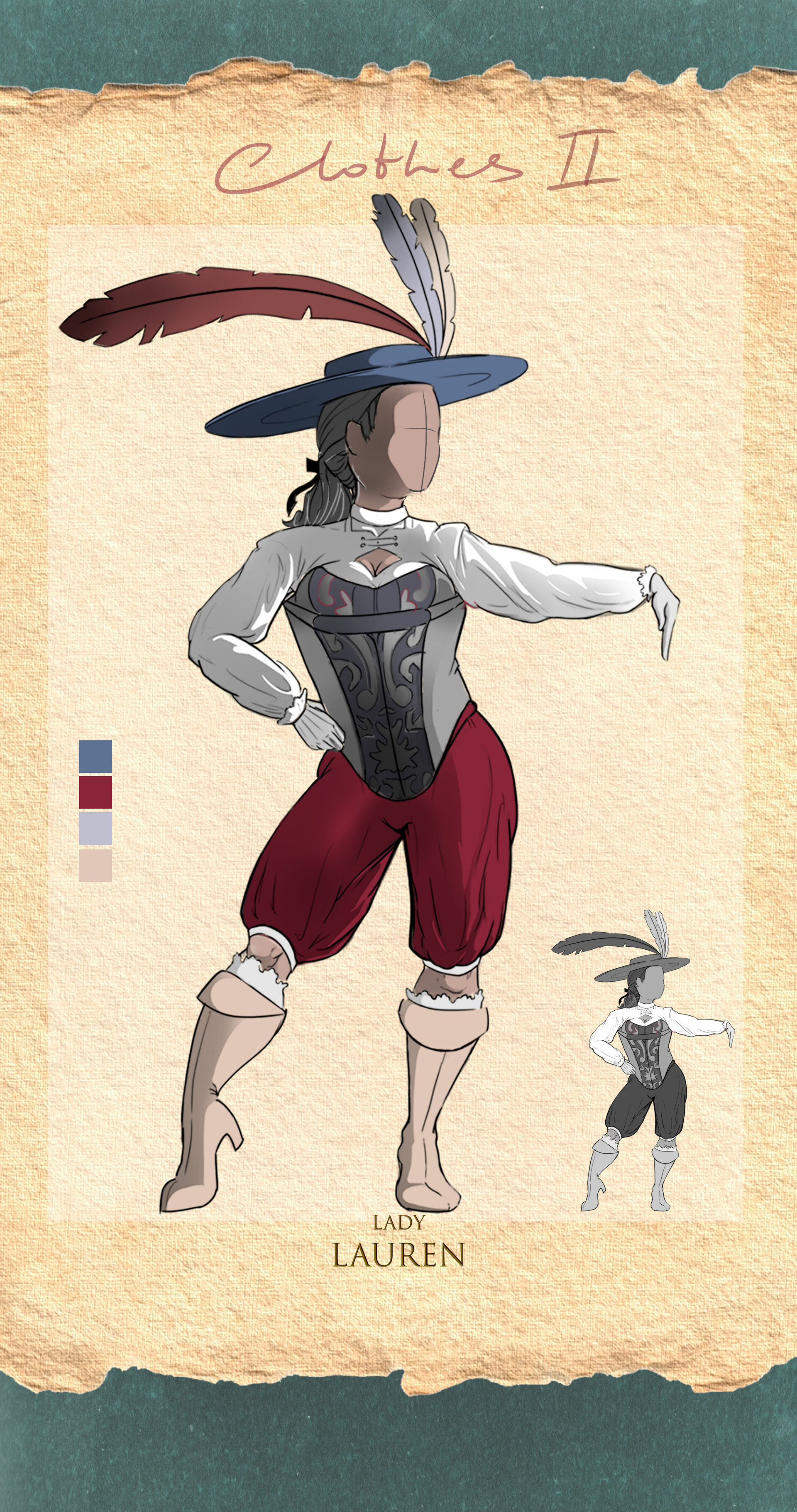 Raúl Gutiérrez - Opalum Gaze Character design: Lady Lauren (#3)