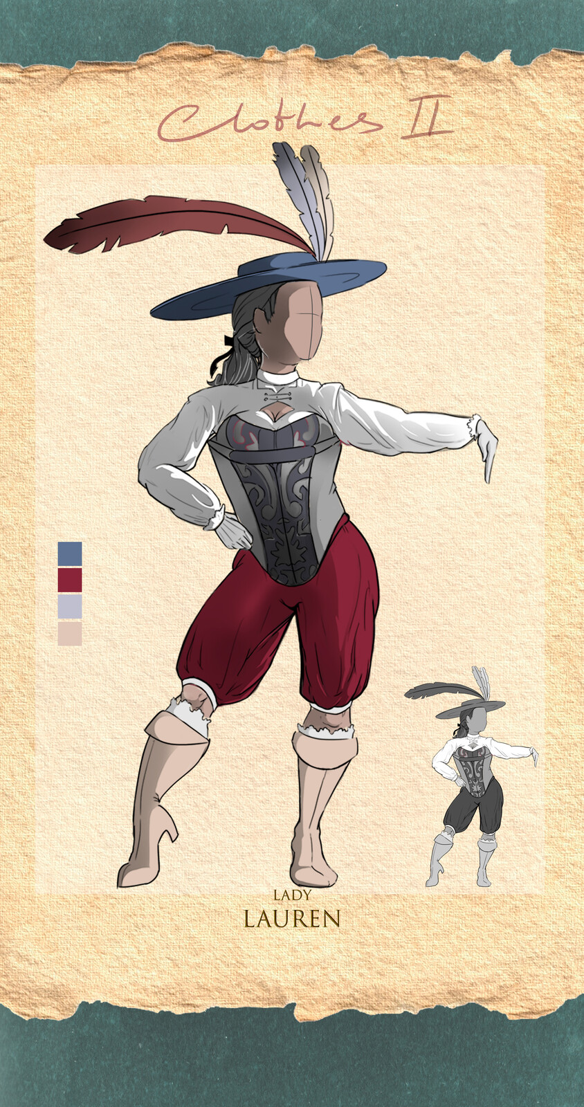 Raúl Gutiérrez - Opalum Gaze Character design: Lady Lauren (#3)