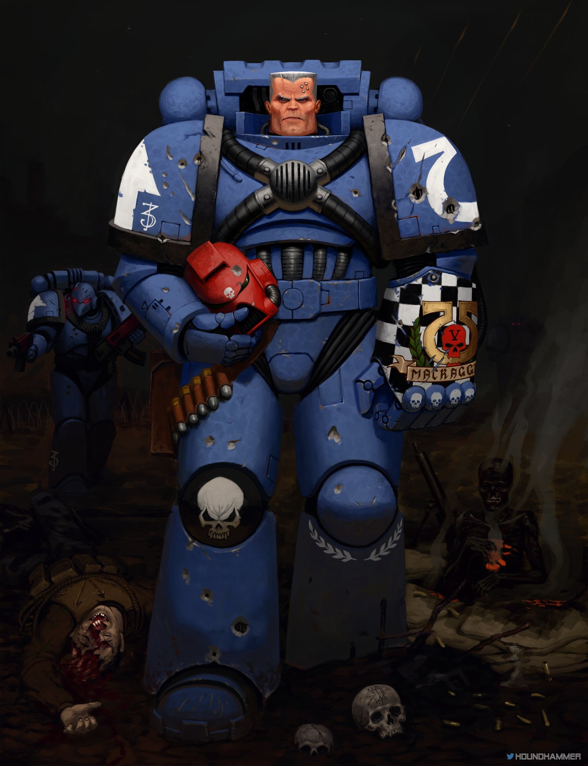ArtStation - Warhammer 40,000: 5th Company Ultramarines Sergeant