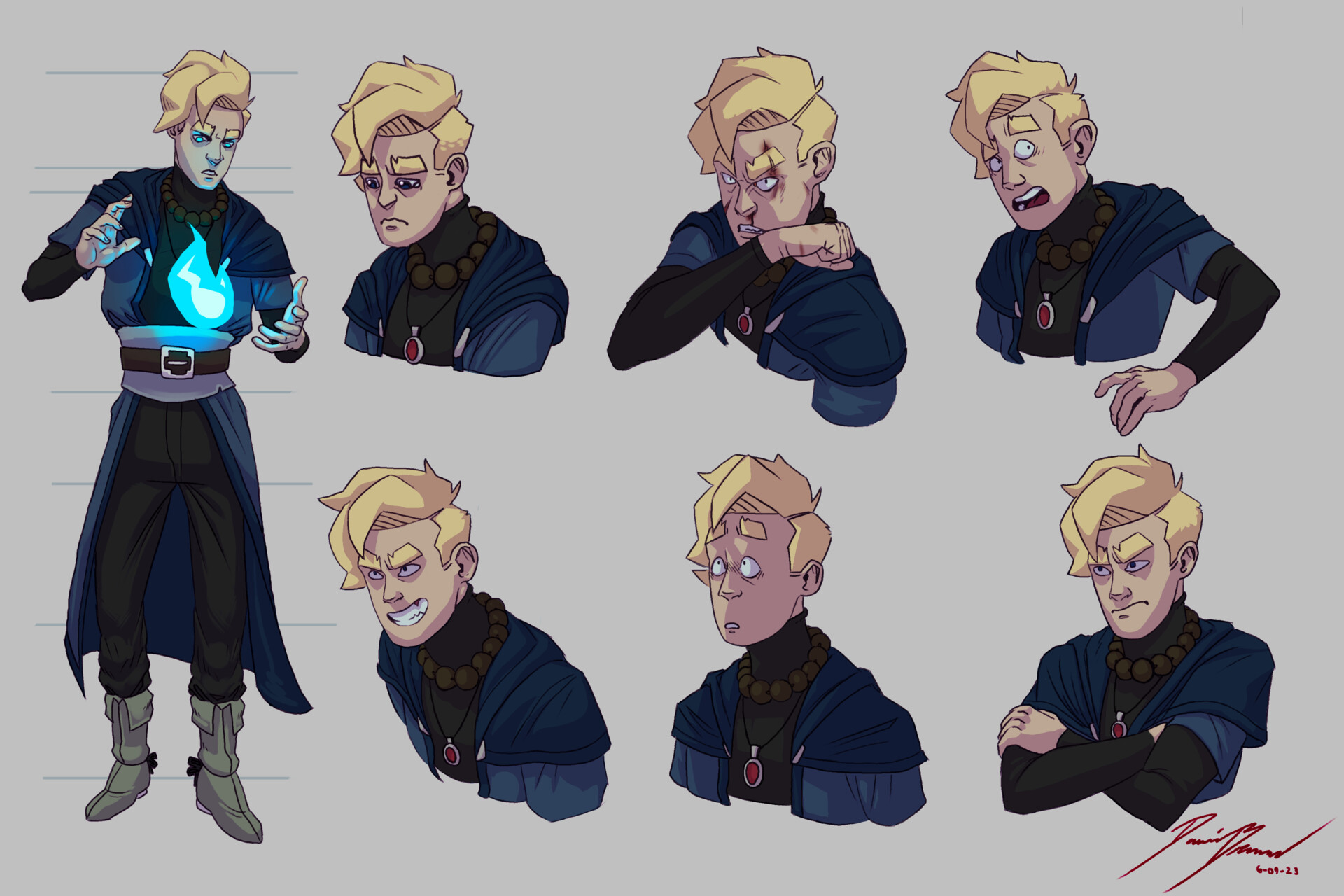 ArtStation - Raulin - Character Expression Sheet
