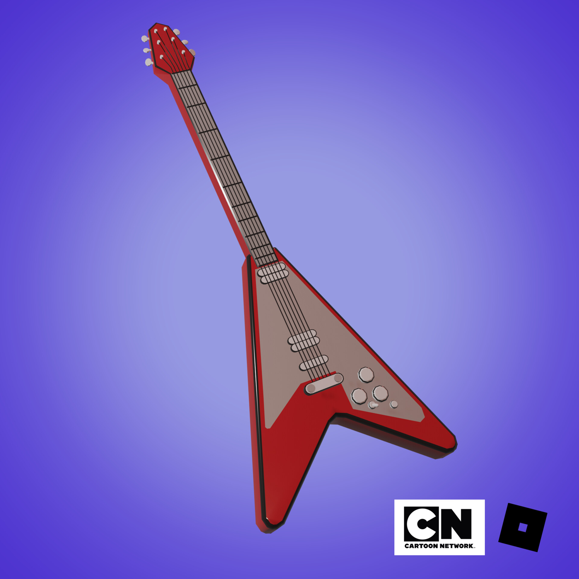 ArtStation - Rigby's Guitar - Regular Show - Cartoon Network Roblox UGC