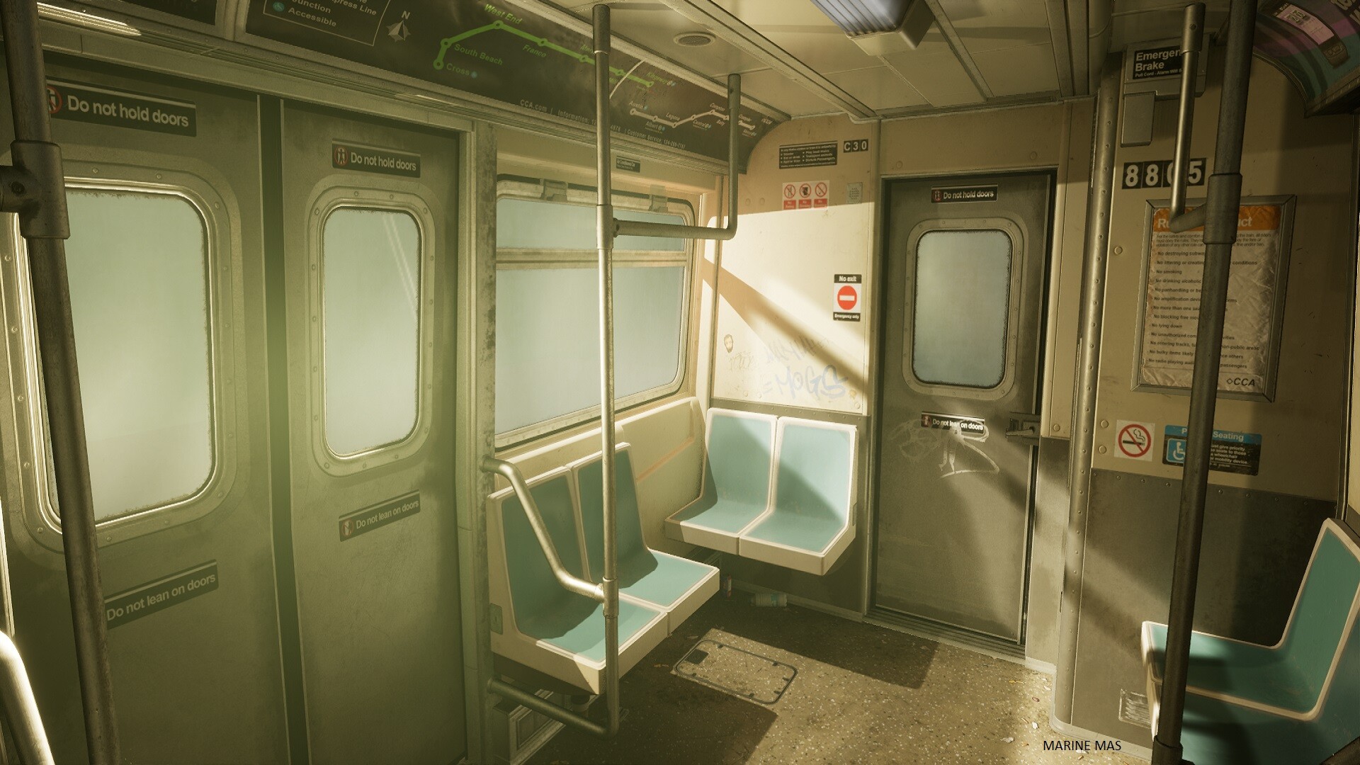 ArtStation - Daytime Subway lighting practice