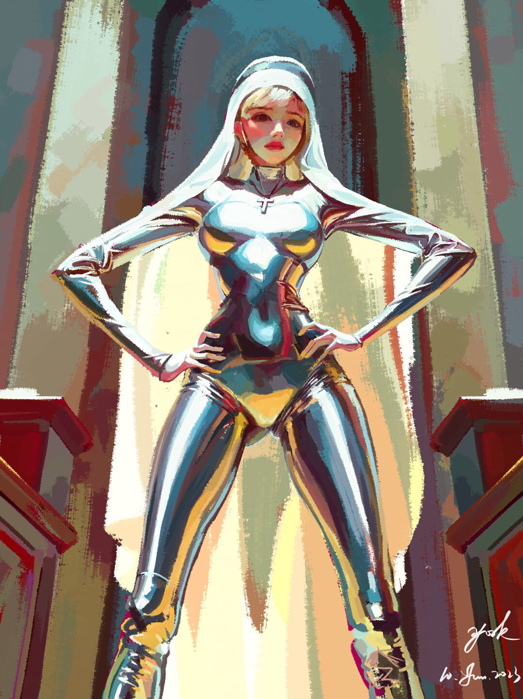 ArtStation - Cyber Nun