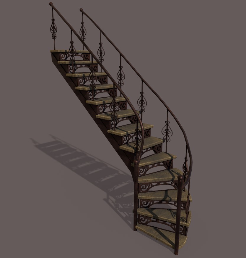 ArtStation - Old Quebec Stairs