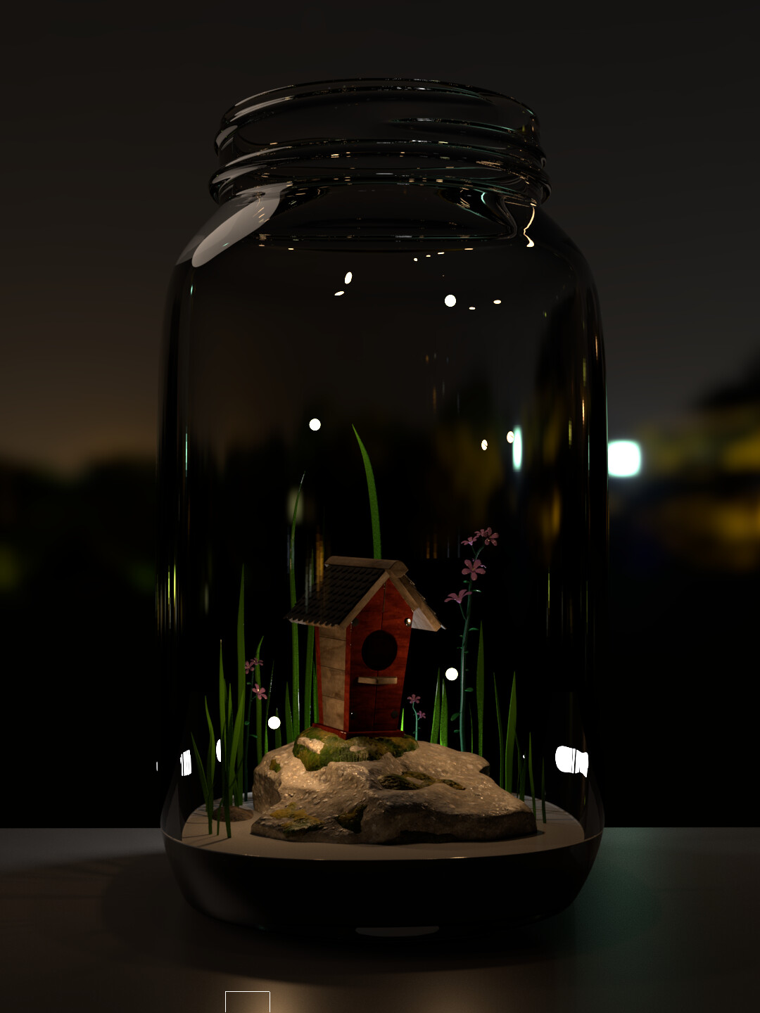 ArtStation - Fireflies in a jar