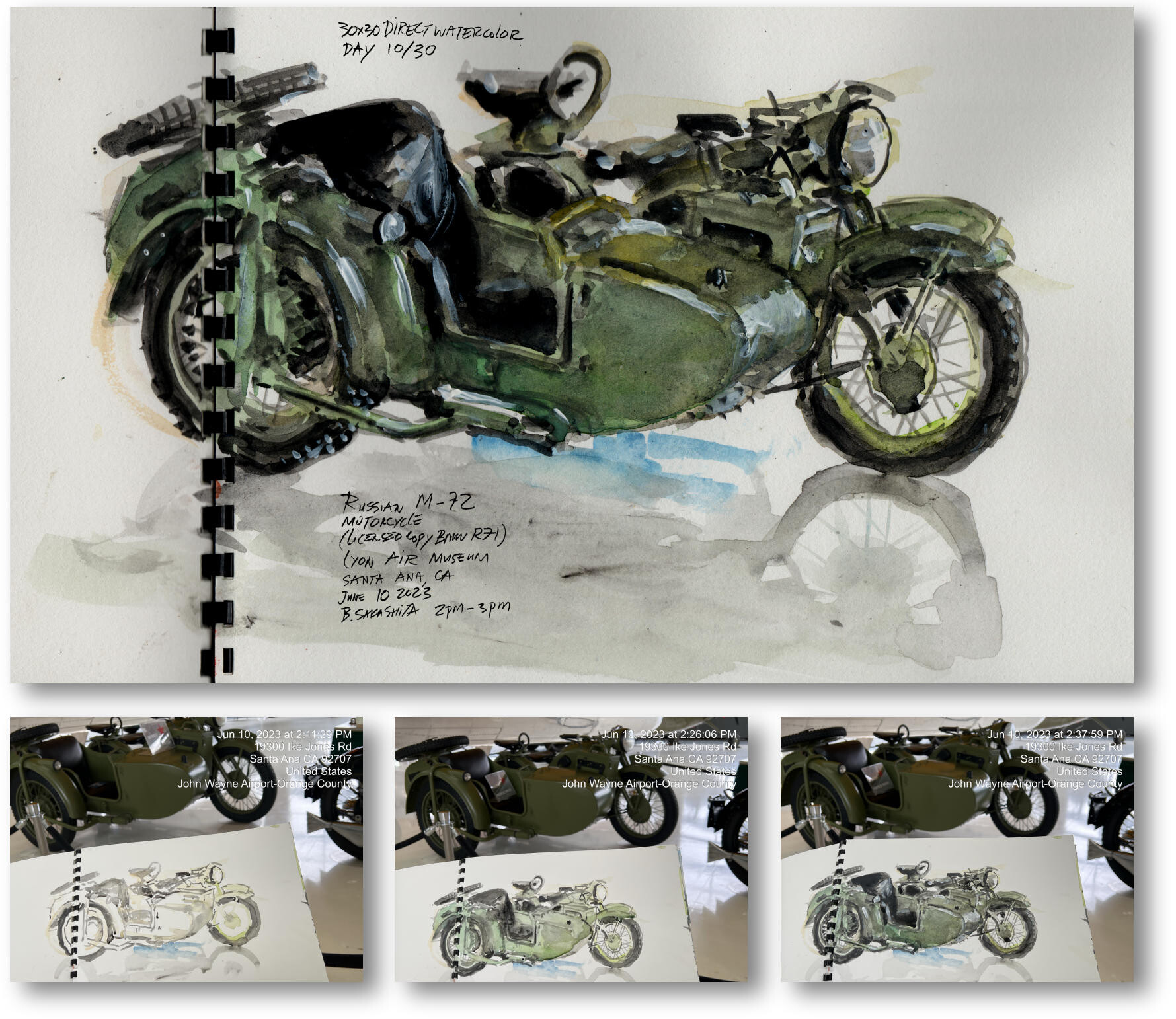 ArtStation - 1940's Russian M-72 motorcycle with side car (licensed ...